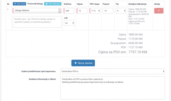 Kako u samo nekoliko klikova napraviti i preuzeti PDF fakturu ...